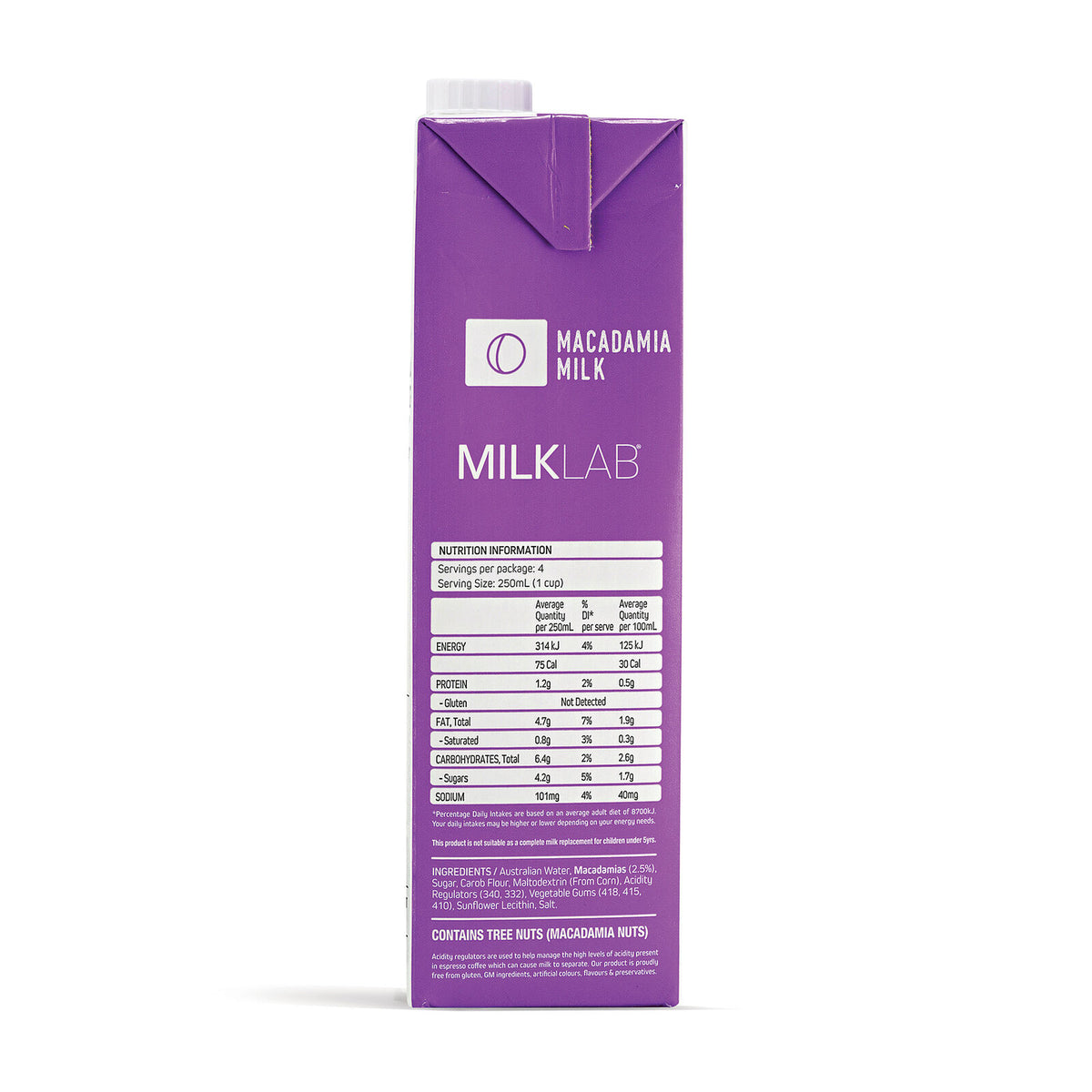 Milk Lab Macadamia Milk 8 x 1L – Milk Coffee Tea